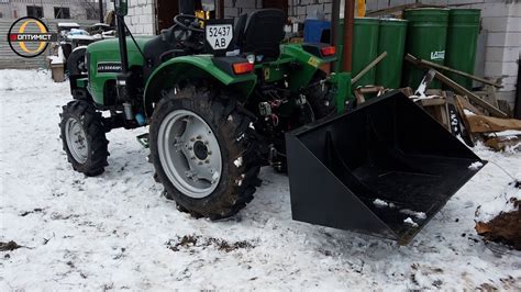 Ковш до трактора ДТЗ Довантажувач на трактор Оптиміст Youtube