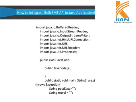 Bulk Sms Gateway Integration In Java Ppt