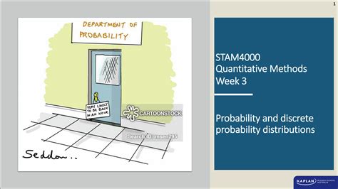 SOLUTION Stam4000 Quantitative Methods Lecture 3 Probability And Discrete Probability