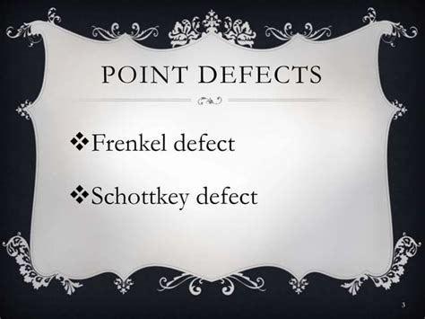 Point Defects In Crystals Ppt