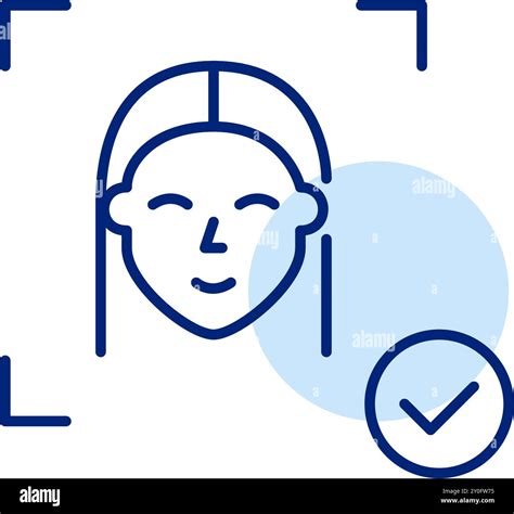 Woman Face Scan And Checkmark Secure Login Biometric Id Verification