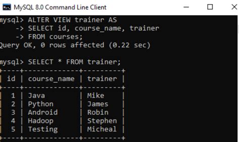Mysql Views Go Coding