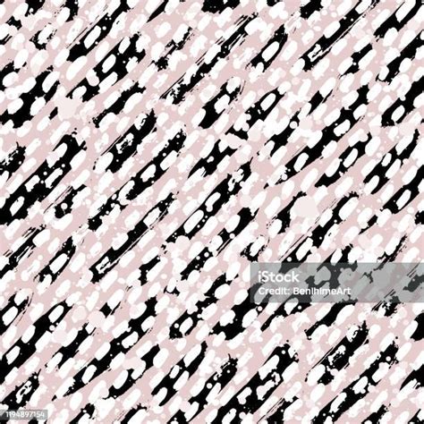 추상손으로 그린 브러쉬 스트로크와 페인트 스플래시 텍스처 매끄러운 패턴 0명에 대한 스톡 벡터 아트 및 기타 이미지 0명 구아슈 긁힌 Istock