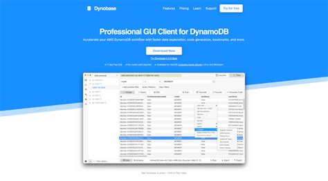 dynobase the ultimate gui client for aws dynamodb workflow seektool