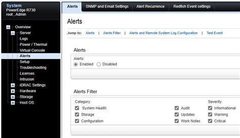 dell idrac configuring alerts smtp woes
