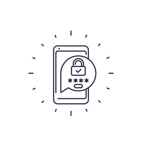authentication password access line icon eps 2096505 vector art at