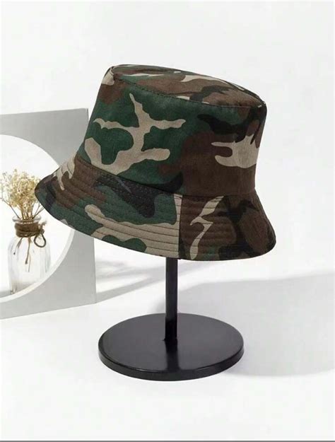Camo Bucket Hat Sky Pink Boutique