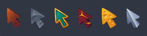 Cursor Pointers For Game User Interface Royalty Free Vector