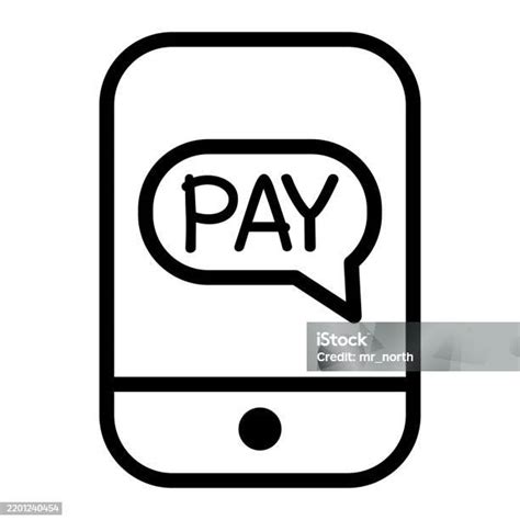 온라인 지불 아이콘 얇은 선 스타일 벡터 일러스트 레이 션 그래픽 디자인 고립 색상에 대한 스톡 벡터 아트 및 기타 이미지 고립 색상 디자인 요소 로고 Istock