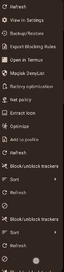 Weird Looking Options Menu Issue MuntashirAkon AppManager GitHub