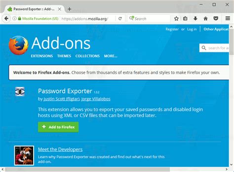 Export Saved Passwords In Firefox To A File