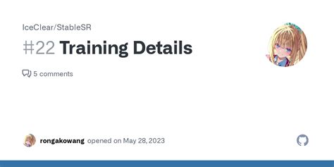 Training Details Issue IceClear StableSR GitHub