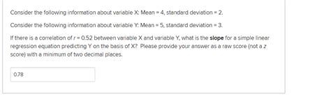 Solved Consider The Following Information About Variable X Chegg Com