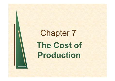 Lecture Notes Lecture The Cost Of Production Chapter The Cost Of Production The Cost Of