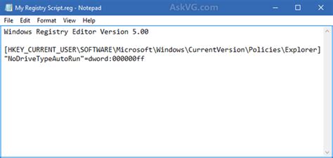 [guide] How To Create Registry Script Reg Files In Windows Askvg