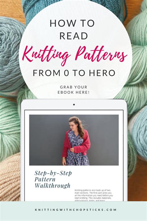 How To Read Knitting Patterns Ebook Learn To Read Knitting Etsy