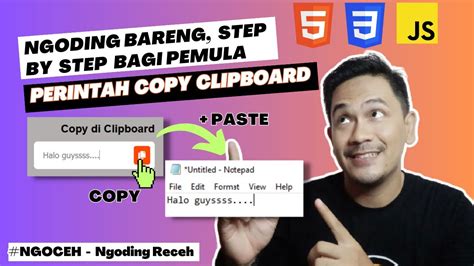 Ngoding Untuk Pemula Membuat Perintah Copy Clipboard Sederhana