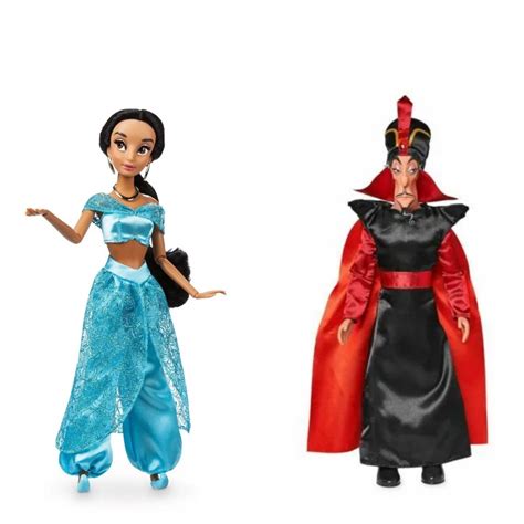 Classic Princess Jasmine And Dad Jafar Villain Dolls Figure Boxed T New Aladdin