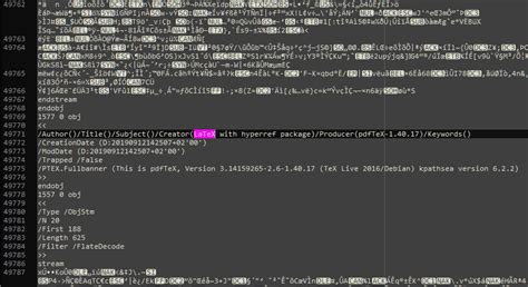 Pdftex Making An Anonymous Pdf File Using Pdflatex Tex Latex