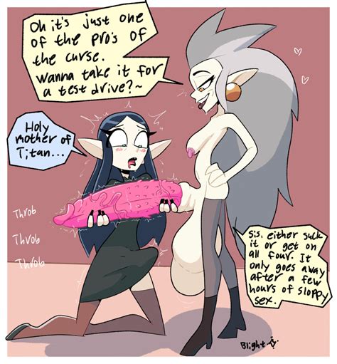 Rule 34 2futas Balls Biting Lip Black Lipstick Blightstar Blush Boots Both Hands On Cock Bulge