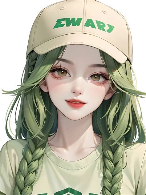 30개의 초록 머리 여캐 아이디어 캐릭터 일러스트 그림 귀여운 그림