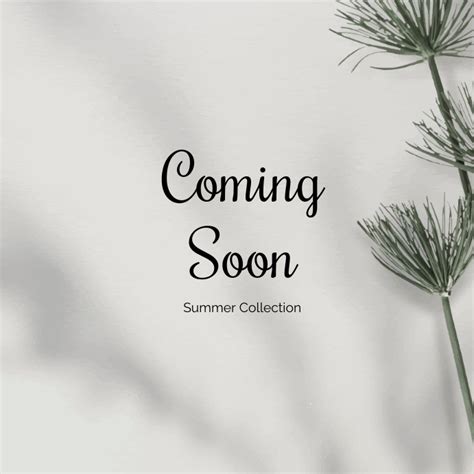 Plantilla De Asthetic Coming Soon Summer Collection Post Postermywall