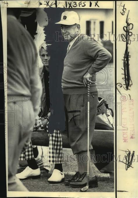 1972 Press Photo Golfers Larry Hinson And Gene Sarazen At The Masters