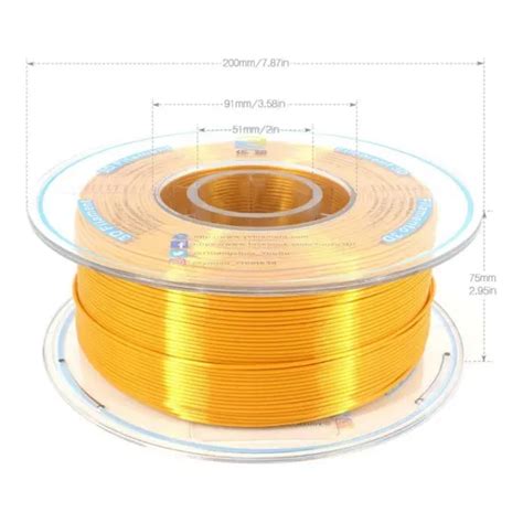 Customized Silk Shiny Surface Filaments Gold 3d Printers Pla Filaments