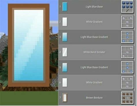 Mirror Banner Minecraft Minecraft Banner Designs Minecraft Tutorial