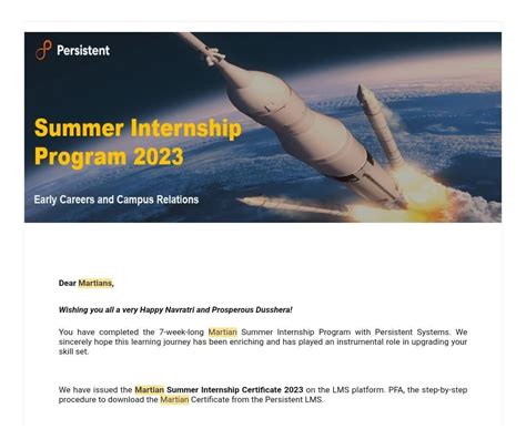 Internship Selection Persistentsystems Internship Placements2025 Techtraining
