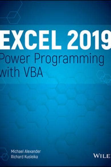 Download Excel 2019 Power Programming With VBA By Michael Alexander Richard Kusleika