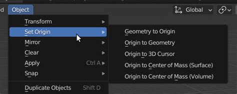 Moving Object Pivot To A Precise Position Coordinate Basics Interface Blender Artists