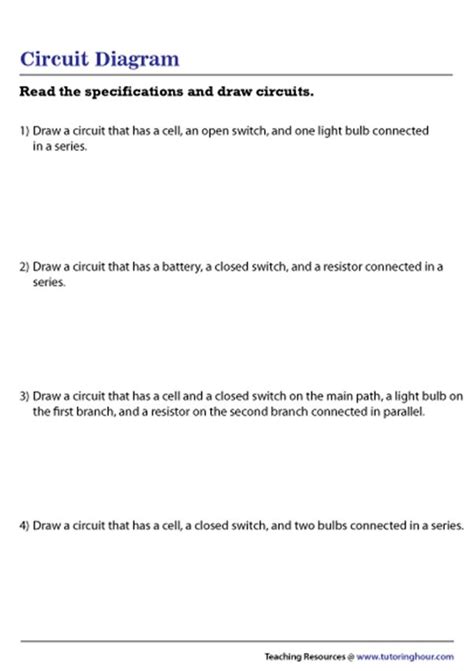 Simple Circuit Diagram Worksheet