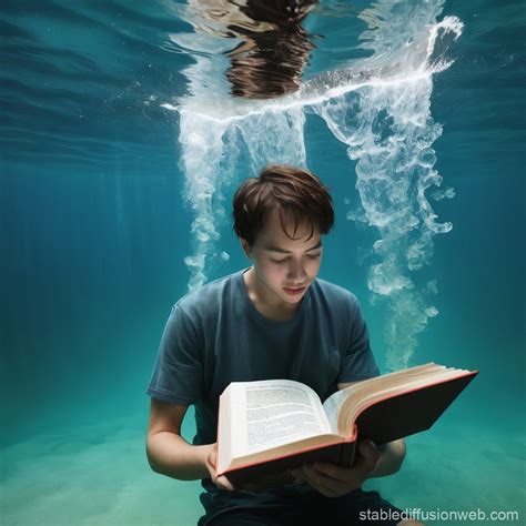 Underwater Book Reader Stable Diffusion Online