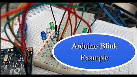 arduino blink example tutorial led blinking for beginners youtube