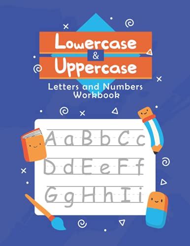 Lowercase And Uppercase Letters And Numbers Workbook Practice Activity Journal With Alphabet