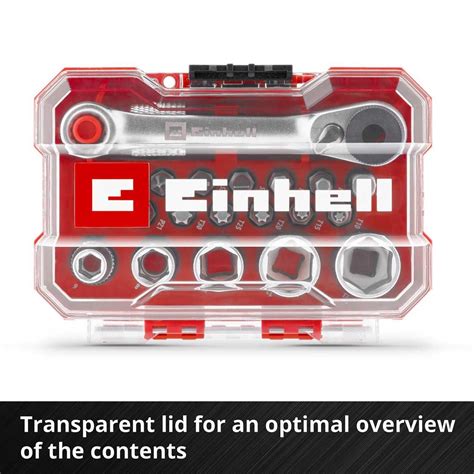 Einhell 49118683 Xs Case Compact Socket Set X21 Pcs Power Tool World Einhell 49118683 Xs Case Compact Socket Set X21 Pcs Power Tool World