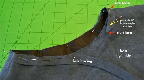 Tutorial Attaching And Joining Double Fold Bias Binding Sew Tessuti Blog