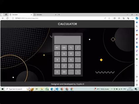 Gopika B On Linkedin Developed A Versatile Calculator Application