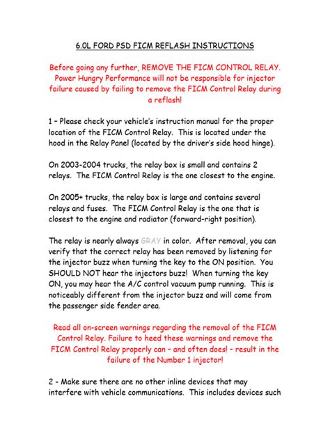 Ficm Programmer Instructions Pdf Automotive Industry Car