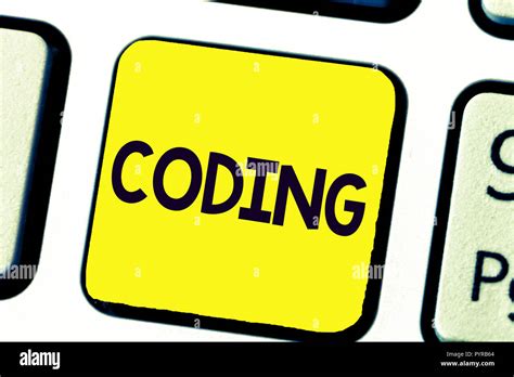 Handwriting Text Writing Coding Concept Meaning Assigning Code To Something For Classification