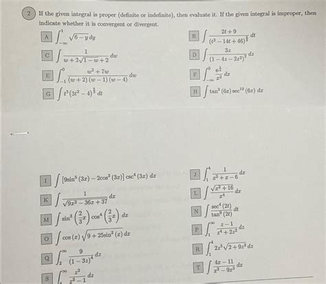 Solved If The Given Integral Is Proper Definite Or