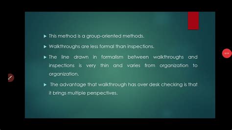 Code Walkthrough Classification Of White Box Testing Software Testing YouTube