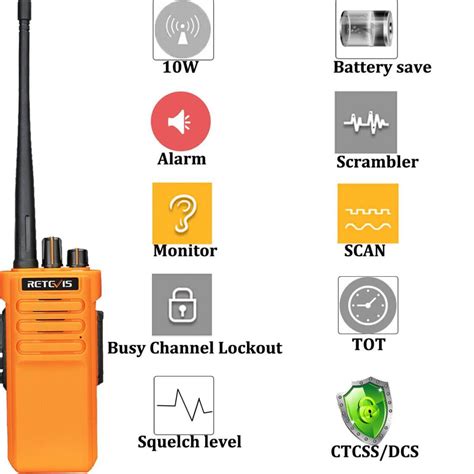 Retevis RT29 Long Range Waterproof Rugged Radio With 6 Unit Charger