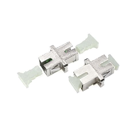 SC UPC To SC UPC Adapter Multimode Simplex Metal Fiber Optic Coupler
