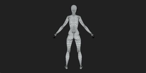 Detailed Women Body Base Mesh STL File For D PrintingCults