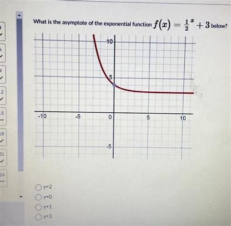 Free 13 Points What Is The Asymptote Of The Exponential Function F