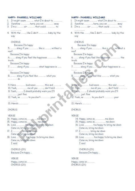 Happy Pharrell Williams Lyrics