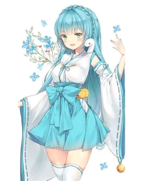 عکس انیمه دختر مو آبی عکس نودی