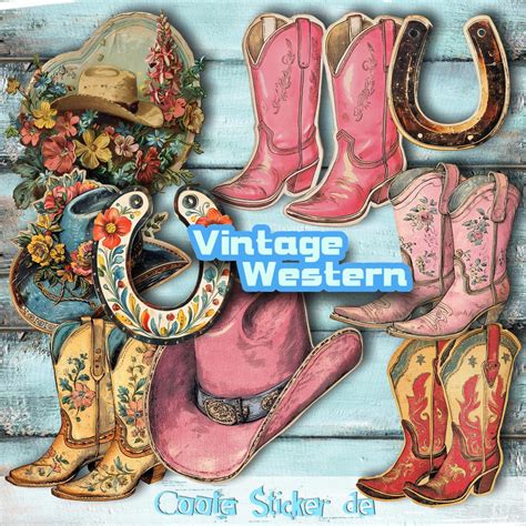 Vintage Cowgirl Sticker Western Retro Cowgirl Sticker Country